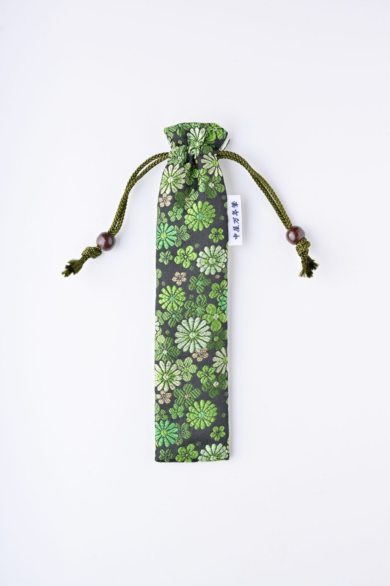 【Kyoto ”Nishijin Textile” Pen Pouch for 1 pen（Green fabric）】 | NAKAYA ...